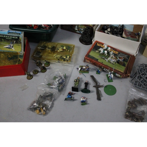 A Collection of Various Warhammer Figures, Lord of the Rings Figures ...