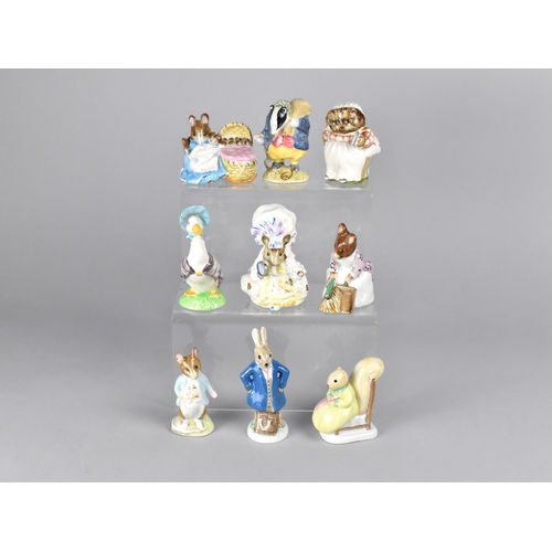 Six Beswick Beatrix Potter Figures Together with Two Coalport ...
