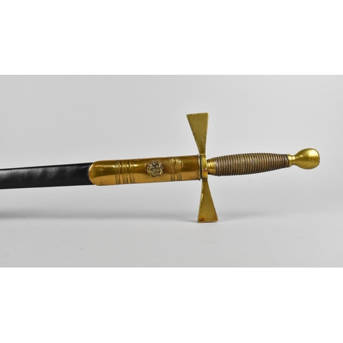 A Masonic or Society Sword by Spencer of London with Engraved Blade ...