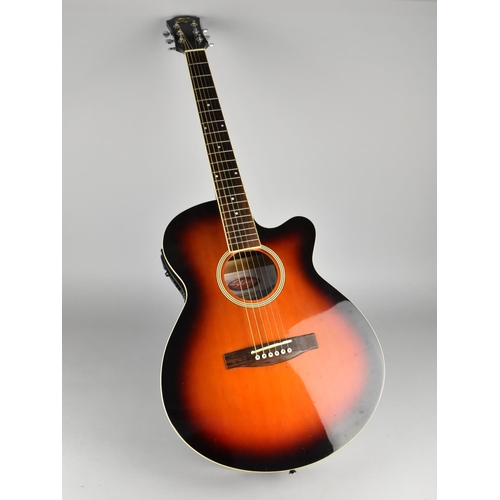 A Stagg Handmade Western Guitar, Model SW206CE-VS, Serial No. 040481 ...