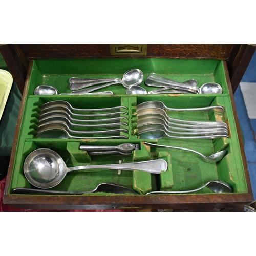 A Late 19th/Early 20th Century Mappin and Webb Canteen with Hinged Lid ...