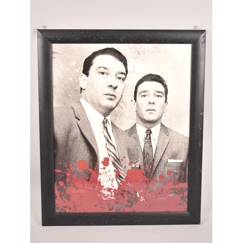 A Framed Photograph of the Kray Brothers, 38X49cm