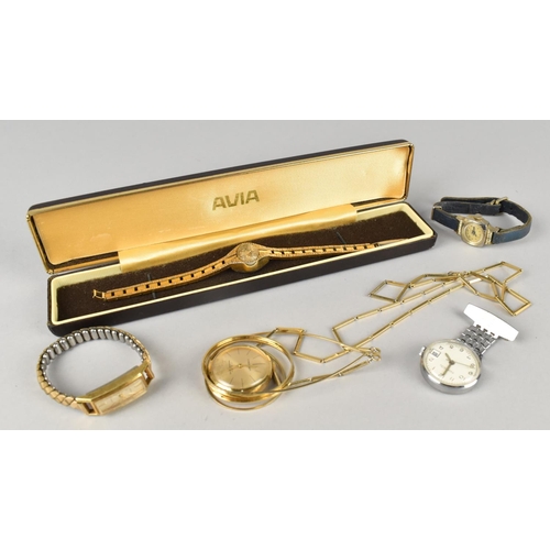 A Collection of Various Vintage Watches to include Corocraft Pendant ...