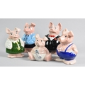 A Set of Five Wade Natwest Pigs