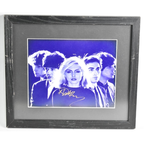 A Framed Autograph Photograph of Debbie Harry, Blondie, 24x19cms with ...