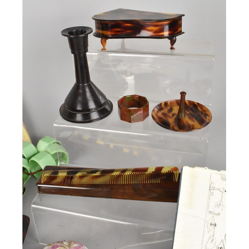 A Box Of Sundries to include Mantel Clocks, Jewellery Boxes, Kate ...