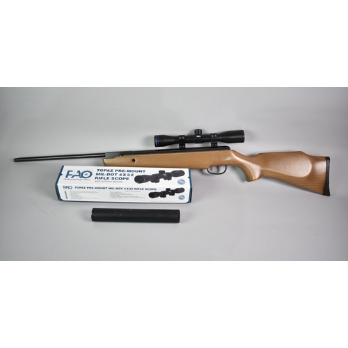 A Modern Hammerli 550 .22 Calibre Air Rifle with PAO Topaz Rifle Scope ...