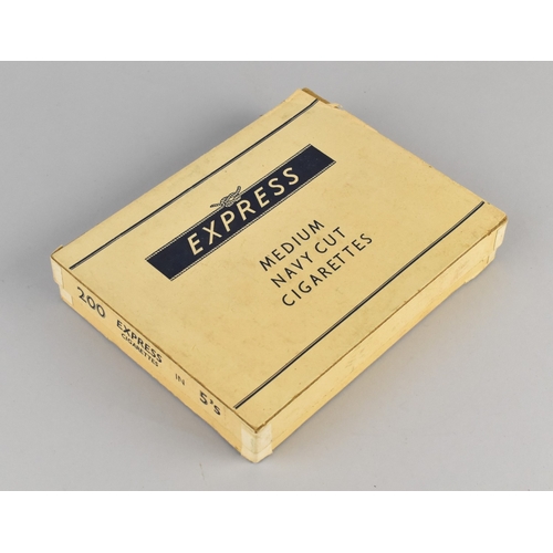 A Vintage Cardboard Box Containing 200 Express Medium Navy Cut ...