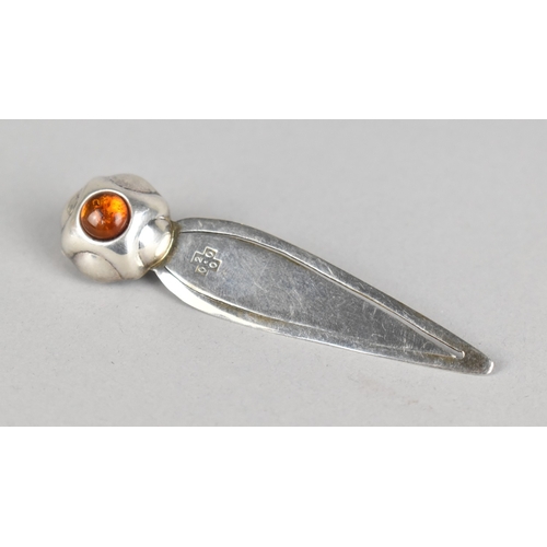 A Silver Bookmark with Amber Cabochon, Sheffield Hallmark 200 by CC ...