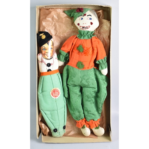 A Vintage Rag Doll together with a Besco Novelty Mop and Cloth Figure