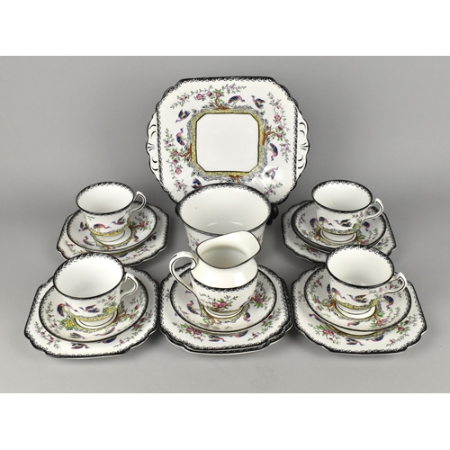 An Early 20th Century Melba China "Melbarose" (Rd No. 714720) Part Tea ...