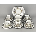An Early 20th Century Melba China "Melbarose" (Rd No. 714720) Part Tea ...