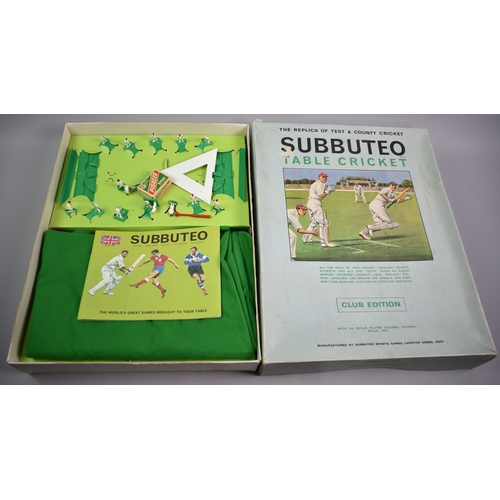 A Vintage Boxed Subbuteo Table Cricket Club Edition
