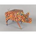 A Handmade and Painted Novelty Money Box in the Form of a Pig, 35cms ...