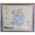 A Greenwood and Co Printed Map of the County of Salop, 68x58cms