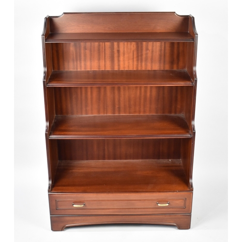 A Modern Rossmore Mahogany Galleried Waterfall Bookcase with Base ...