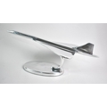 A Polished Aluminium Desk Top Model of the Concorde, 42cm Long, Plus VAT