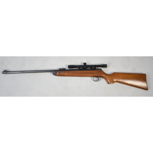 A Modern BSA .22 Calibre Air Rifle with Scope and Canvas Carring Bag