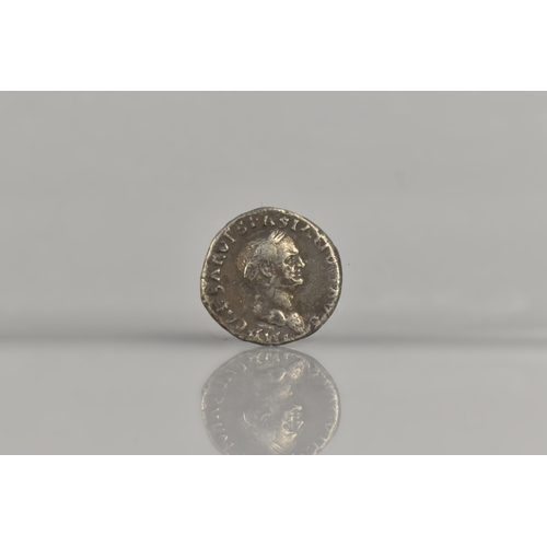 A Roman Silver Denarius Coin, Emperor Vespasian 69-79AD