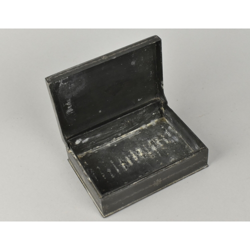 An Indian Bidriware Rectangular Lidded Box with Hinged Lid having ...