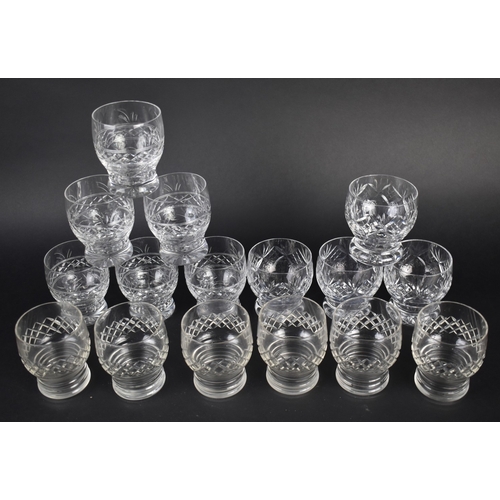 A Set of Six Stuart Crystal Imperial Type Tumbler Glasses Together with ...