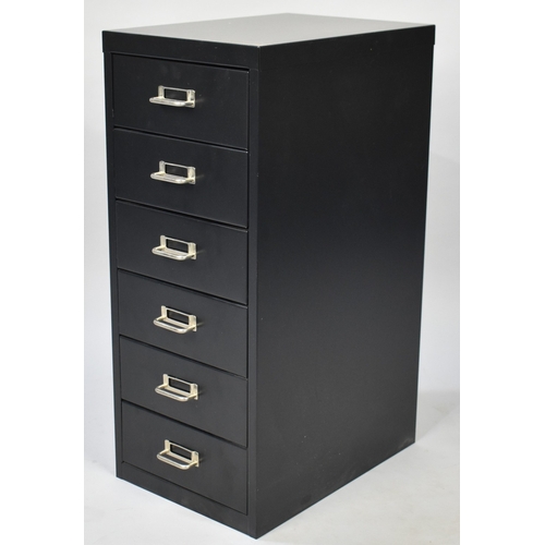 A Six Drawer Filing Cabinet, 28x40x67cms High