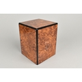 A Burr Wood Box/Stand, 13cms High