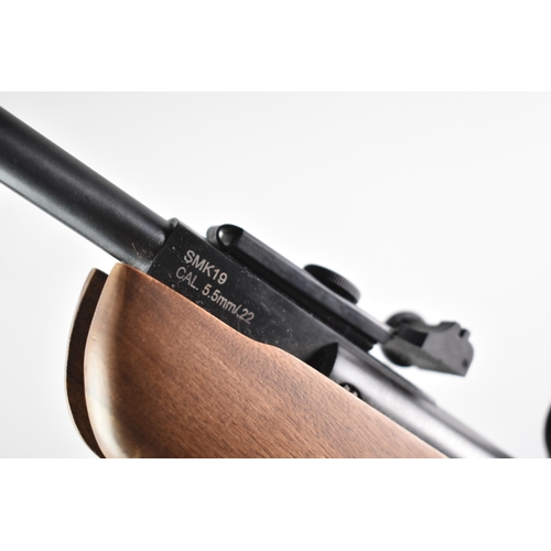 A Modern SMK 19 .22 Calibre Air Rifle, Complete with Simmons Scope and ...