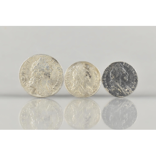 Three William III Silver Coins (1689-1702) to Comprise 1696 Shilling ...