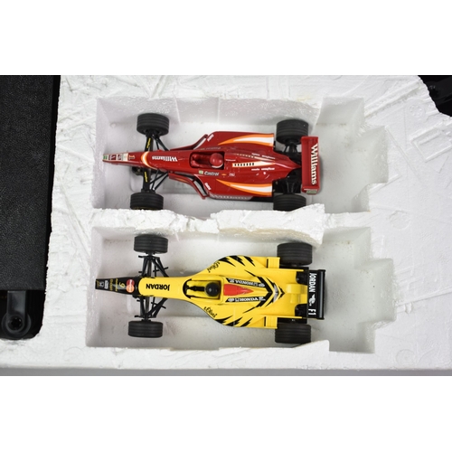 A Vintage Scalextric Formula One Slot Racing Game with Jordan Honda and ...