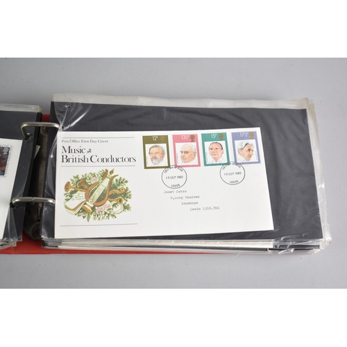 A Ring Binder Containing British First Day Covers C.1980s