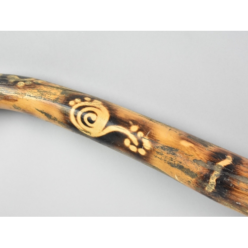 A Vintage Spanish Walking Stick Ornament inscribed 'One Way'