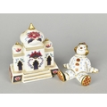 A Royal Crown Derby Spotty Clown Together with a Limited Edition Royal ...