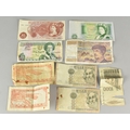 A Collection of British and Foreign Bank Notes to include Ten Shilling ...