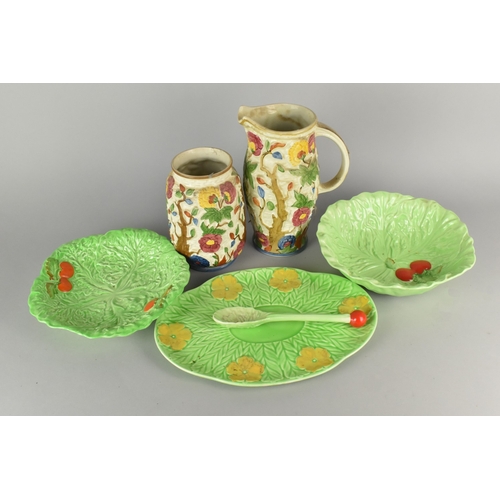 A Collection of Various Ceramics to Comprise Cabbage Ware Bowls, Dish ...
