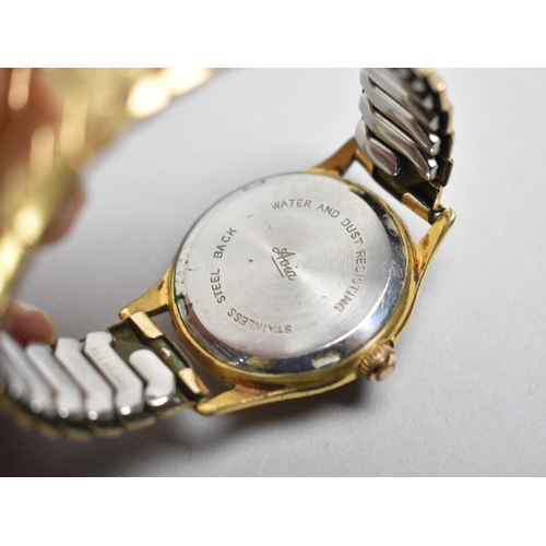 An Avia 15 Jewel Manual Wristwatch, Gold Plated Case on a Gold Plated ...