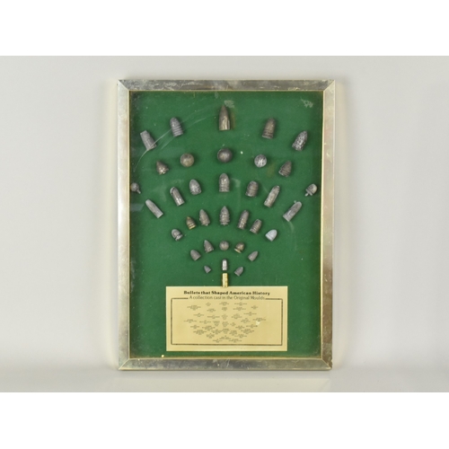 A Reproduction Diorama 'Bullets That Shaped American History', A ...