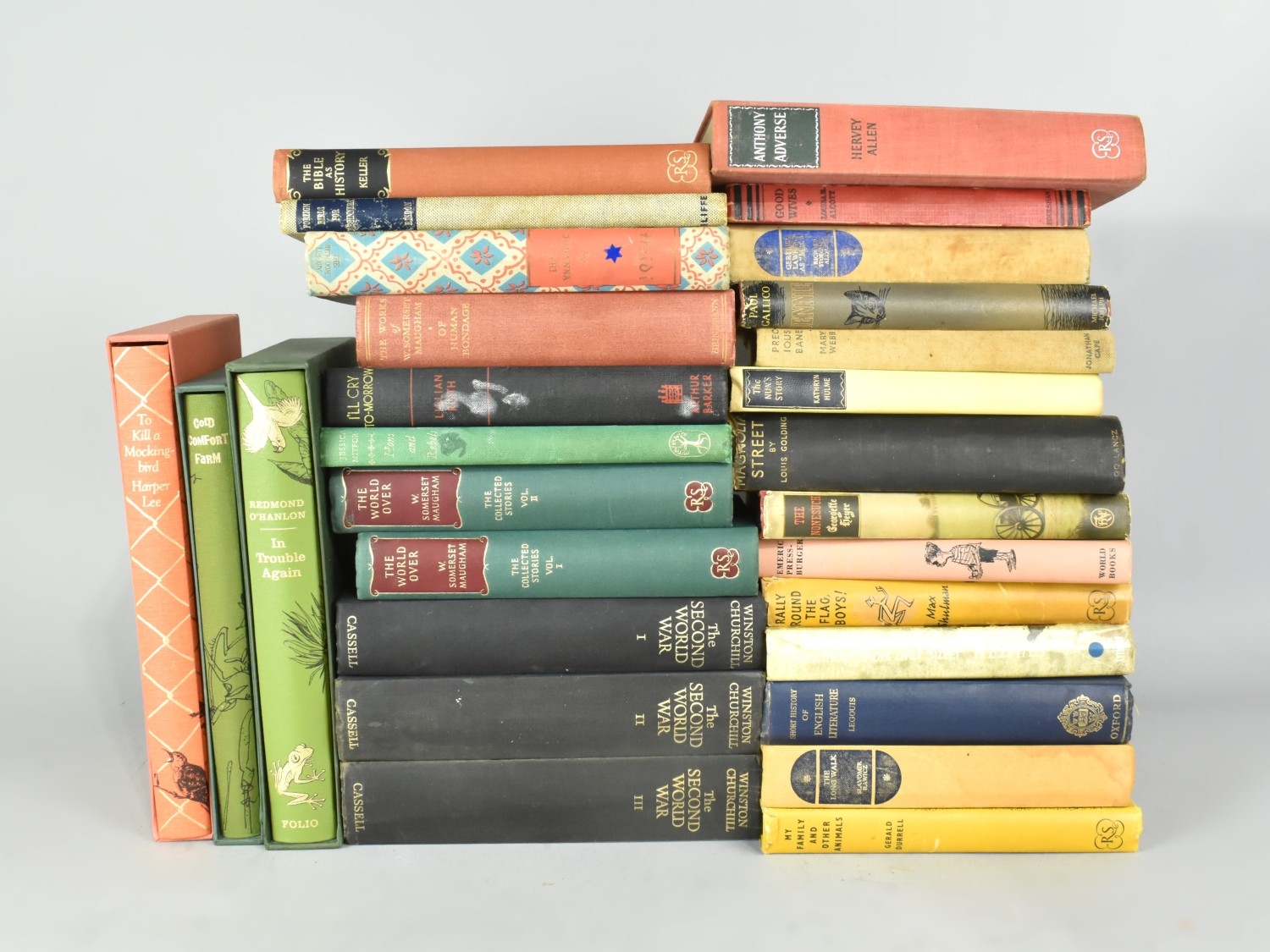 A Collection of Various Vintage Books to include Three Folio Examples ...