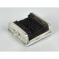 A Victorian Novelty Silver Pen Wipe Modelled as a Miniature Boot Brush ...