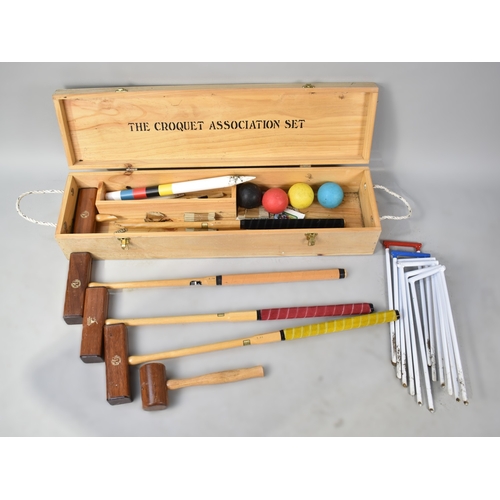 A Modern Boxed Croquet Set