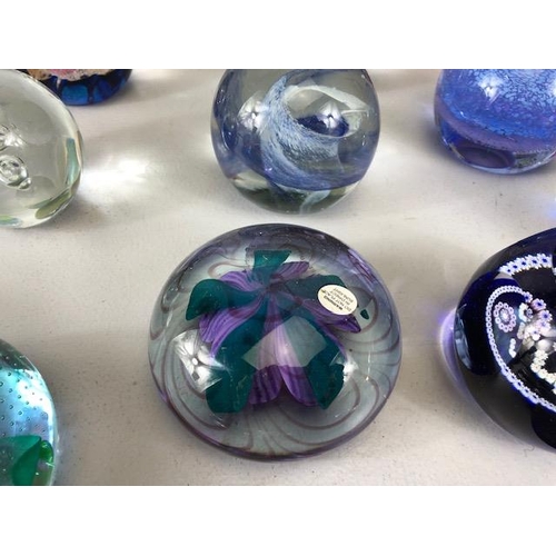 Paperweights, collection of vintage glass paperweights the majority ...