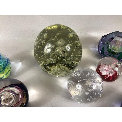 Paperweights, collection of vintage glass paperweights the majority ...