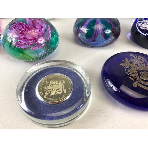 Paperweights, collection of vintage glass paperweights the majority ...