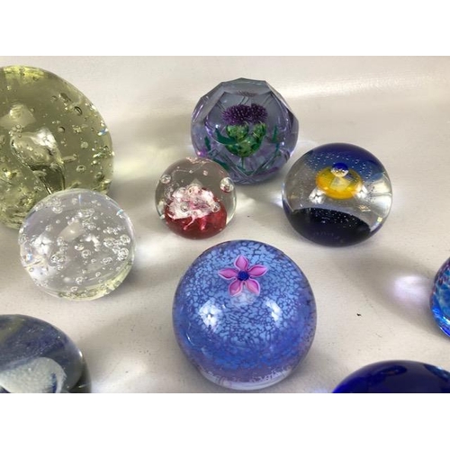 Paperweights, collection of vintage glass paperweights the majority ...