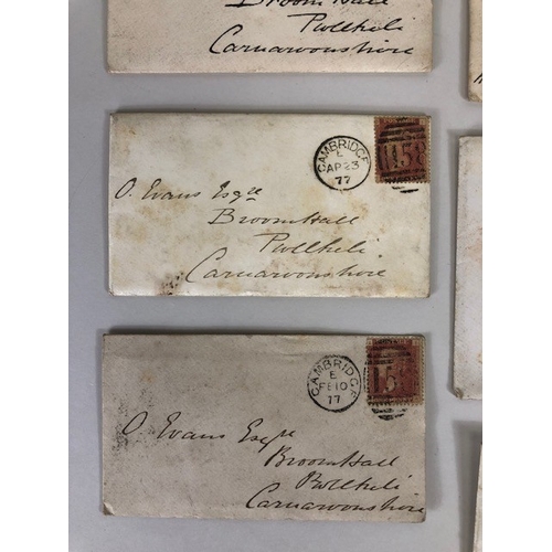 Stamps and postal history, collection of Victorian letters to Cambridge ...