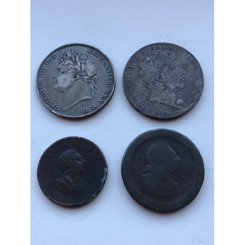 Antique Coins, George 111 silver crown 1819, George 1111 silver crown ...