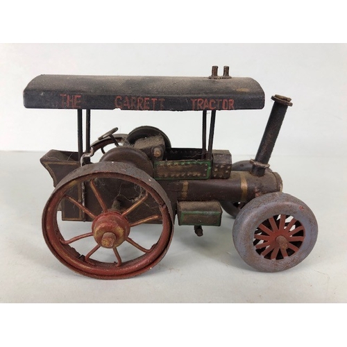 A Bing Vintage model Traction and stationary engine interest, tin plate ...