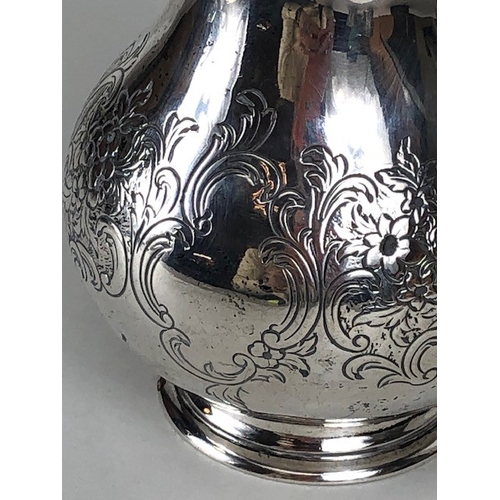 Antique Silver milk Jug with Edinburgh hallmarks for 1862, the body ...