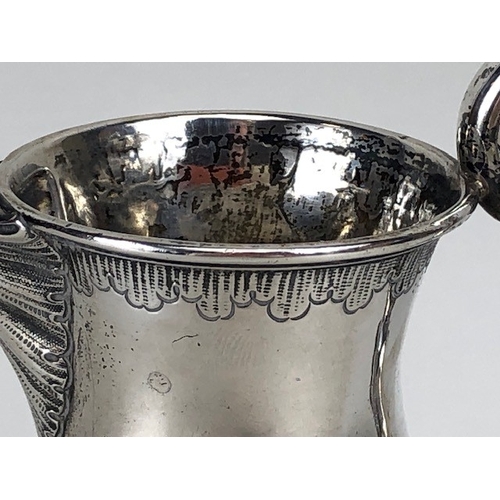 Antique Silver milk Jug with Edinburgh hallmarks for 1862, the body ...