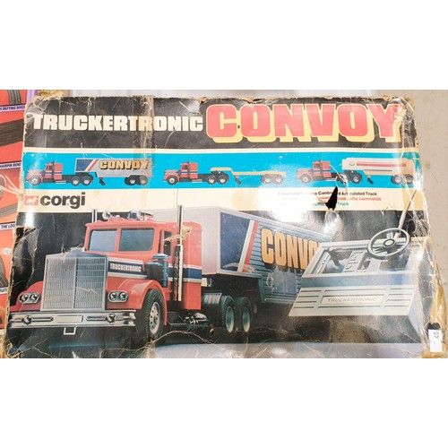 A Tomy AFX Vertigo slot car racing set together with a vintage boxed ...